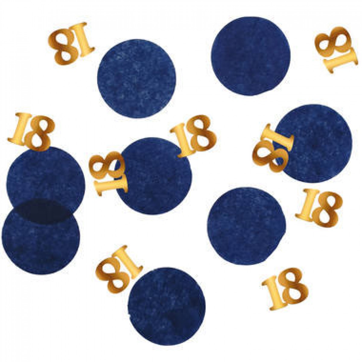 True Blue 18 år konfetti til fest og dekoration - på lager